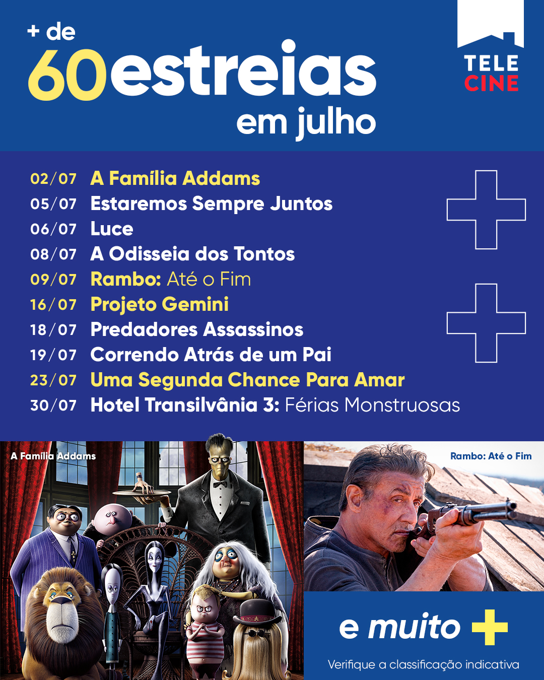 Streaming do Telecine terá 60 estreias em julho