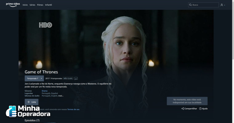 Séries da HBO surgem misteriosamente no Amazon Prime Video