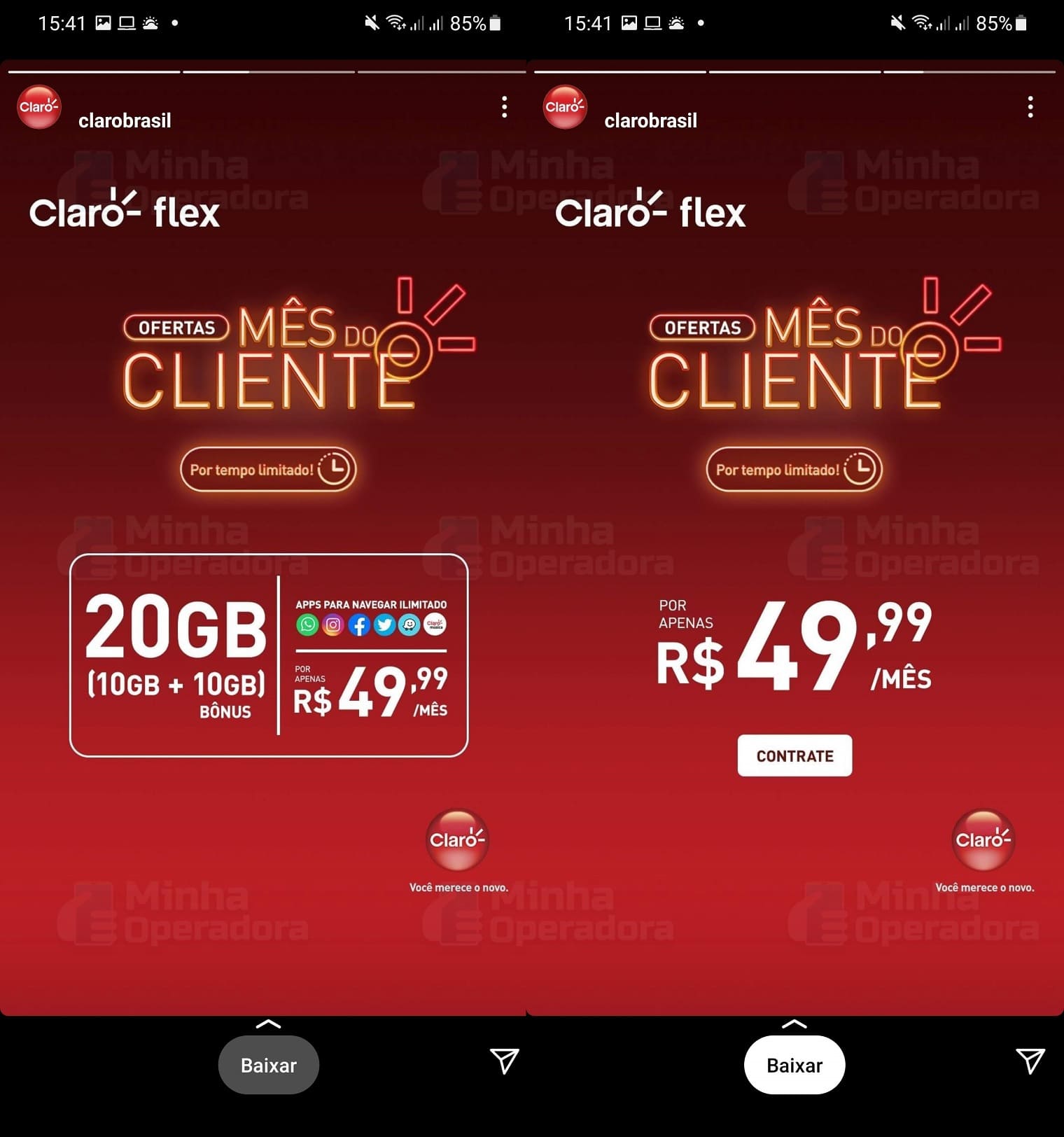 Claro flex dobra franquia de internet móvel sem custo adicional