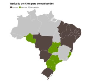 Apenas 6 estados já se posicionaram a favor da redução do ICMS para telecom